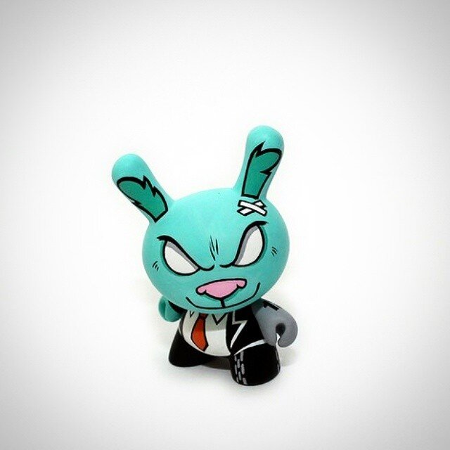 Three-Legged Rabbit Custom Kidrobot Dunny by WuzOne - The Toy Chronicle