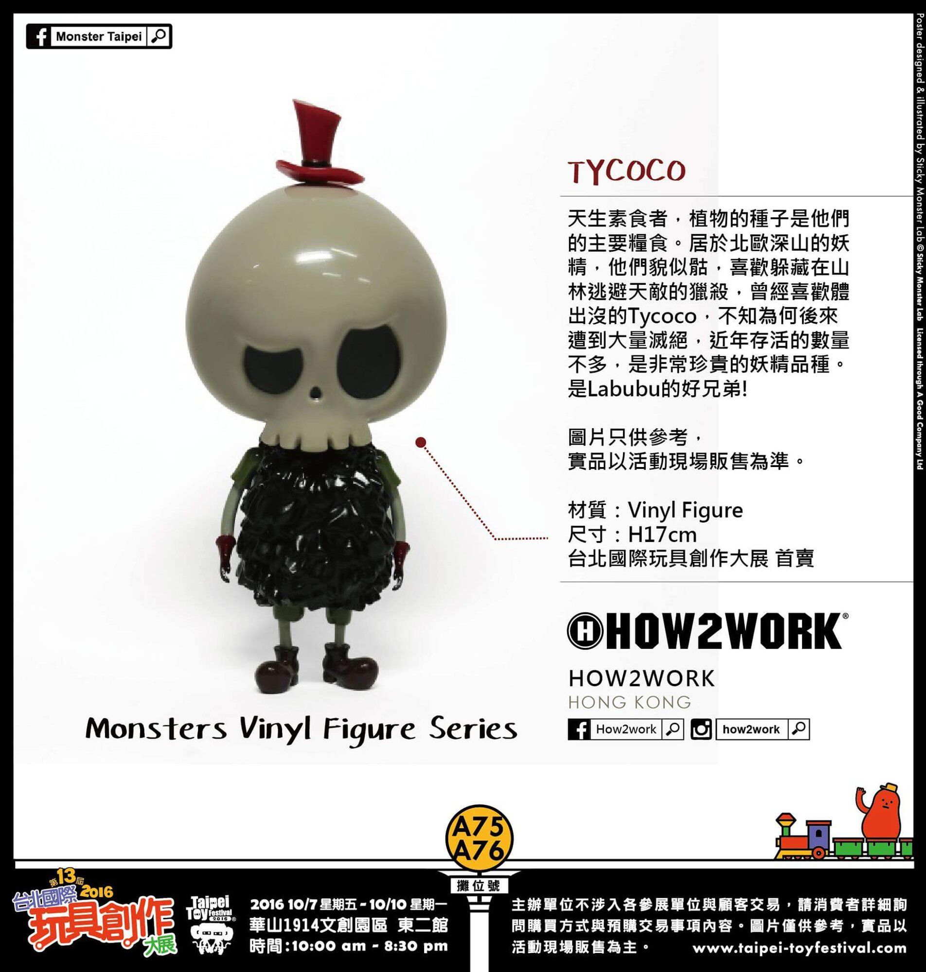 The Monster Mini Figure By Kasing Lung x How2work - The Toy Chronicle