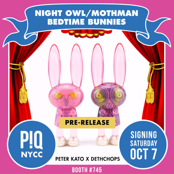 Night Owl / Mothman Bedtime Bunnies by Peter Kato x Dethchops - The Toy ...