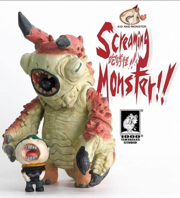 Screaming Monster - Scarlet Version By 1000Tentacles - The Toy Chronicle