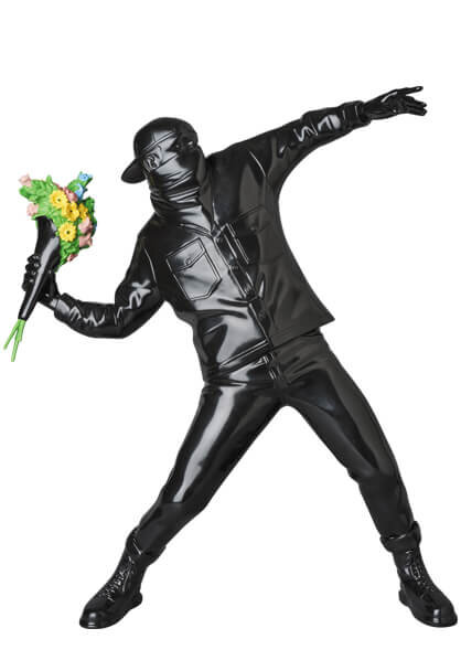 BANKSY FLOWER BOMBER Black Edition by Medicom x Brandalism - The Toy ...