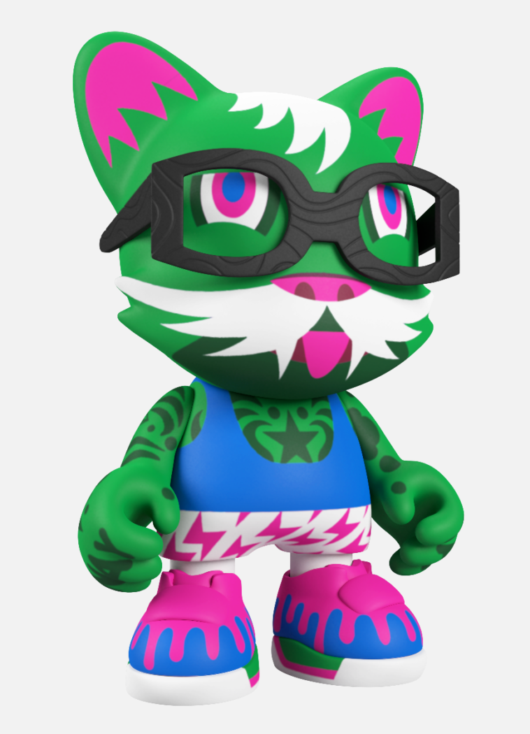 Green Tygrr Janky by Pete Fowler x Superplastic Release + 20% Black ...