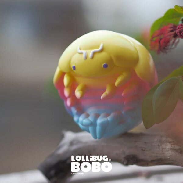 BOBO the LolliBUG Pillbug Rainbow Cotton Candy Edition by MermurToy x ...