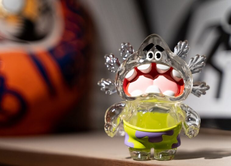 GRAPE BRAIN x Unbox Industries SPONGEBOB HELL'S CAT x PATRICK AXOLOTL ...