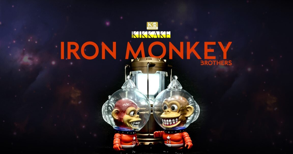 Kaiju one Gold x kikkake toy Presents IRON MONKEY BROTHERS NASA Orange Edition - The Toy Chronicle