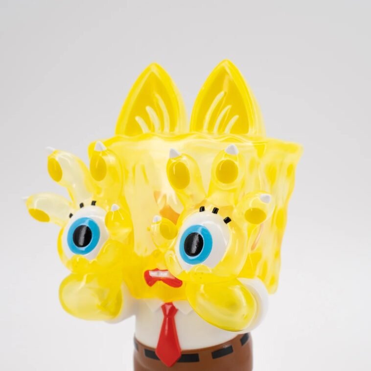 GRAPE BRAIN x Unbox Industries SPONGEBOB HELL’S CAT x PATRICK AXOLOTL ...