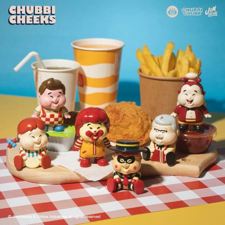 JIM DREAMS x Unbox Industries CHUBBI CHUNK FAST FOOD FRIENDS VINTAGE ...