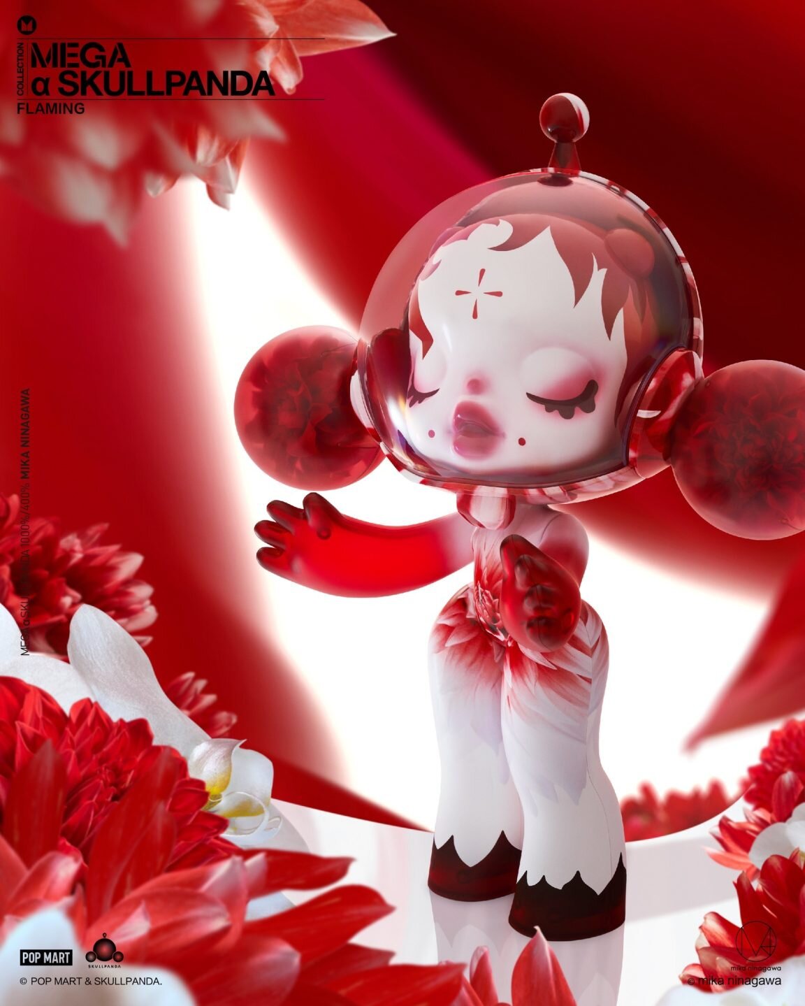 MEGA SKULLPANDA FLAMING Edition by MIKA NINAGAWA x POP MART - The Toy ...