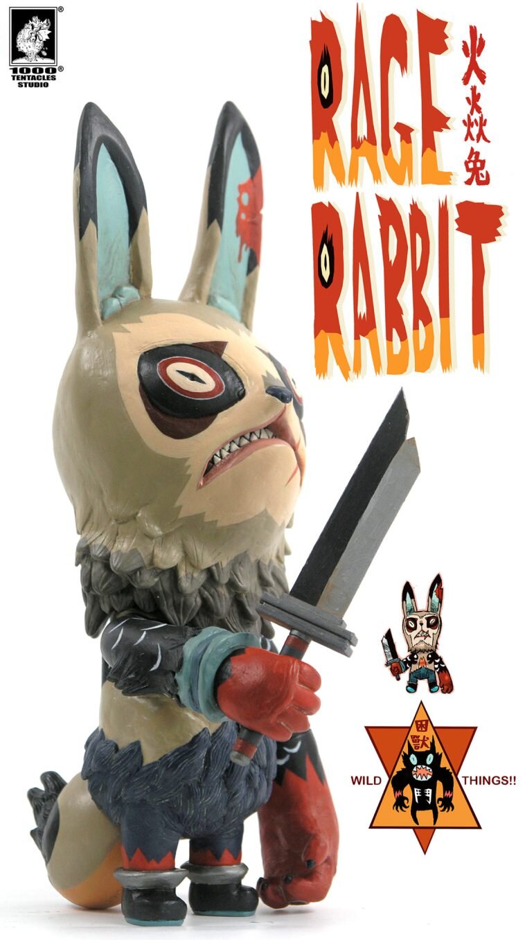 Rage Rabbit WildThings Series By 1000Tentacles - The Toy Chronicle