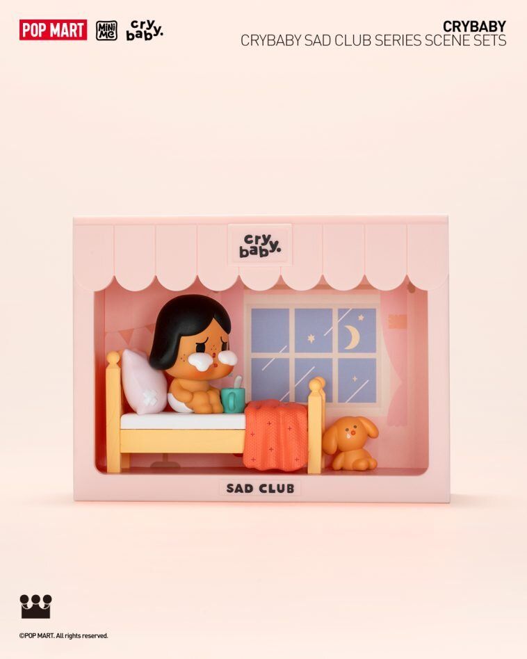 POP MART x Molly Yllom of Molly’s Factory Presents CRYBABY Sad Club Blind Box Series Scene Sets ...