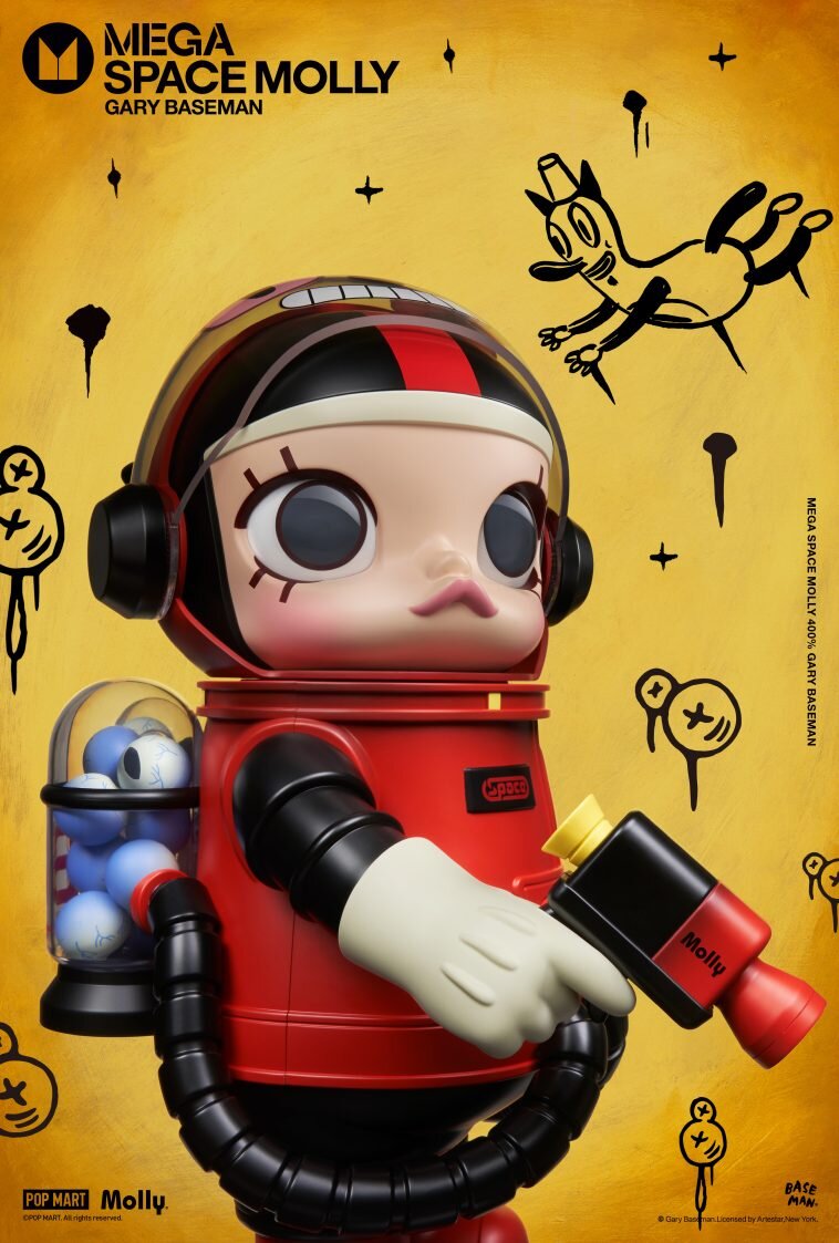 POP MART x Kenny Wong Presents MEGA SPACE MOLLY 400% Gary Baseman ...